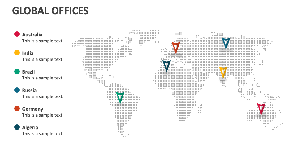 Global Offices PowerPoint and Google Slides Template - PPT Slides