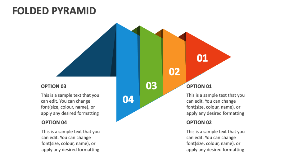 Folded Pyramid PowerPoint and Google Slides Template - PPT Slides