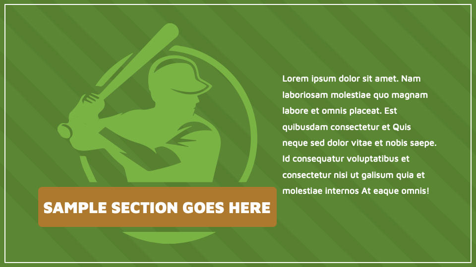 Free Baseball Presentation Theme for Google Slides and PowerPoint