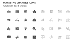 Marketing Channels Icons for PowerPoint and Google Slides - PPT Slides