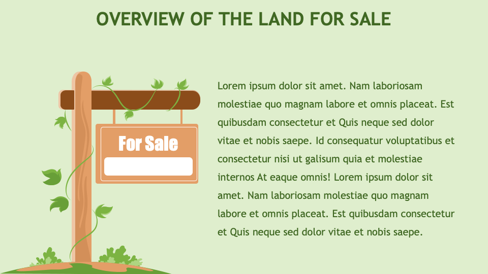 Land Sale Theme for PowerPoint and Google Slides - PPT Slides
