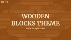 Free Wooden Blocks Theme for Google Slides and PowerPoint
