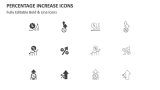 Percentage Increase Icons for Google Slides and PowerPoint