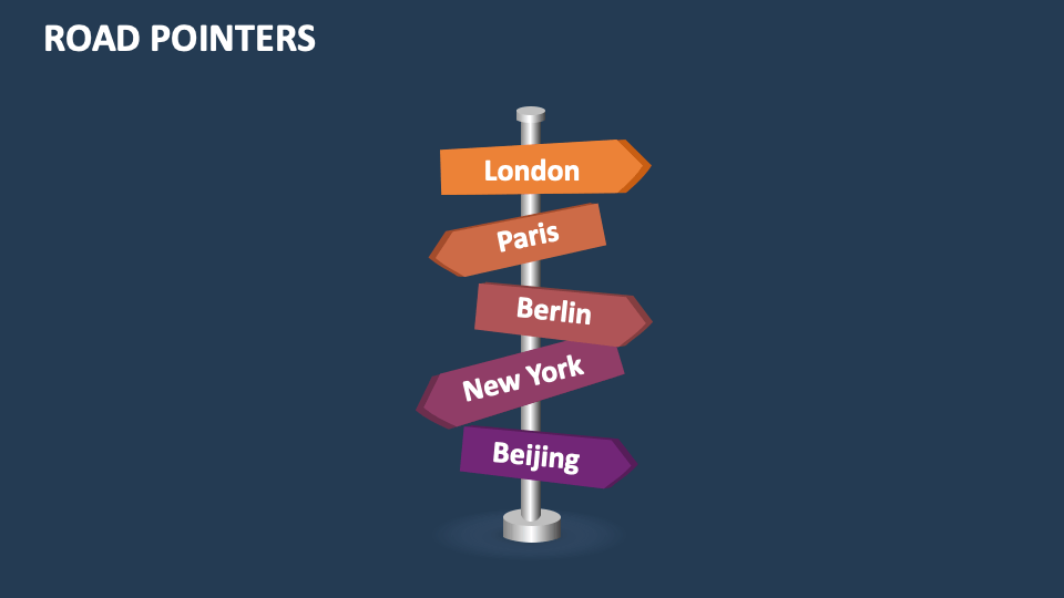 Road Pointers Template for PowerPoint and Google Slides - PPT Slides