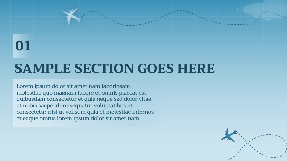 Free Aviation Presentation Theme for Google Slides and PowerPoint