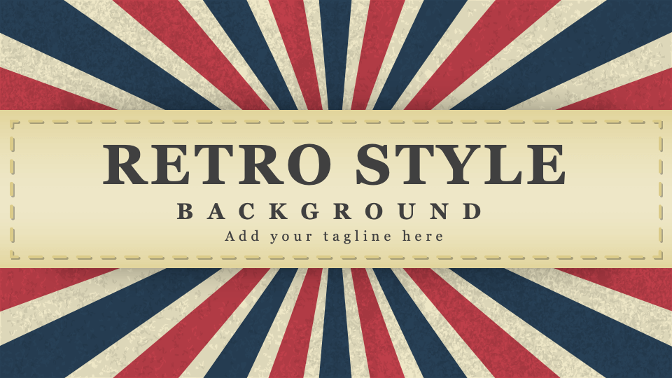 Free Retro Style Background Presentation for Google Slides and PowerPoint