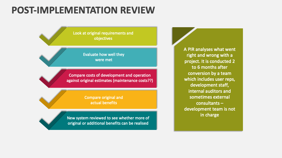 Post-Implementation Review Template for PowerPoint and Google Slides ... Post-Implementation Review Template for PowerPoint and Google Slides ...