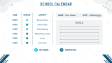 Free School Calendar Presentation for Google Slides and PowerPoint