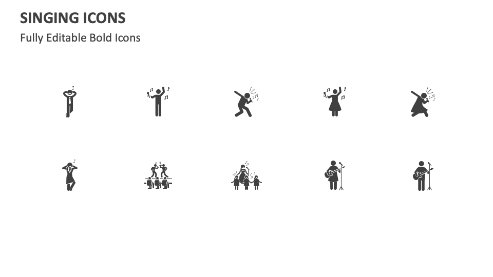Singing Icons for Google Slides and PowerPoint