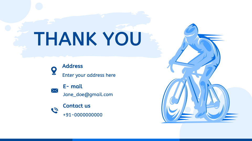 Free Cycling Presentation Theme for Google Slides and PowerPoint