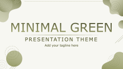 Minimal Green Presentation for Google Slides and PowerPoint