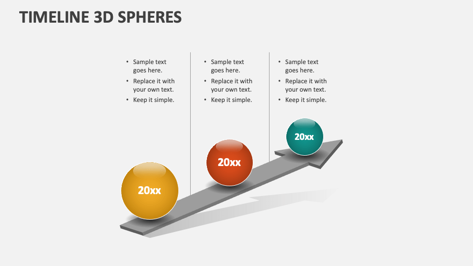 Timeline 3D Spheres Template for PowerPoint and Google Slides - PPT Slides