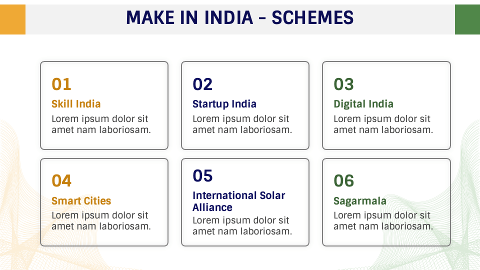 Free Make in India Presentation for Google Slides and PowerPoint
