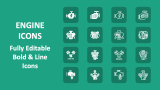 Engine Icons for Google Slides and PowerPoint
