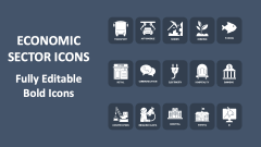 Economic Sector Icons for Google Slides and PowerPoint