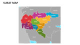 Surat Map for Google Slides and PowerPoint - PPT Slides