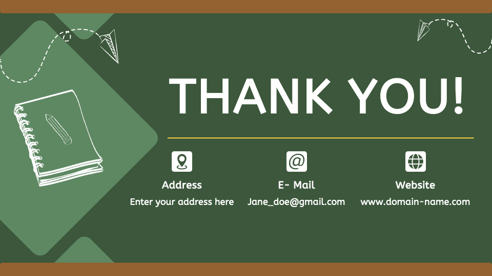 Free Chalkboard Theme for Google Slides and PowerPoint