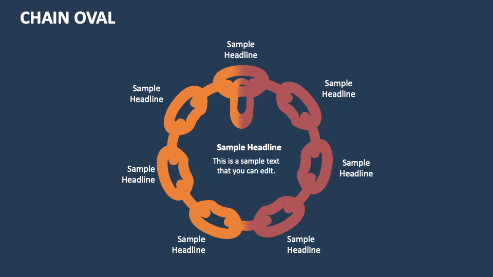 Chain Oval PowerPoint and Google Slides Template - PPT Slides