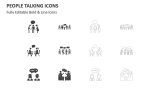 People Talking Icons for Google Slides and PowerPoint
