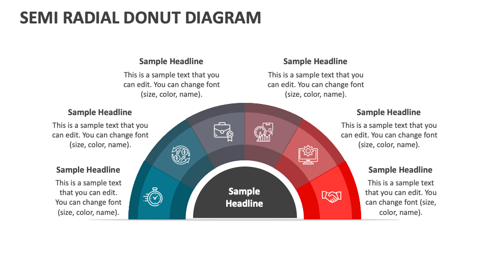 Semi Radial Donut Diagram PowerPoint and Google Slides Template - PPT ...