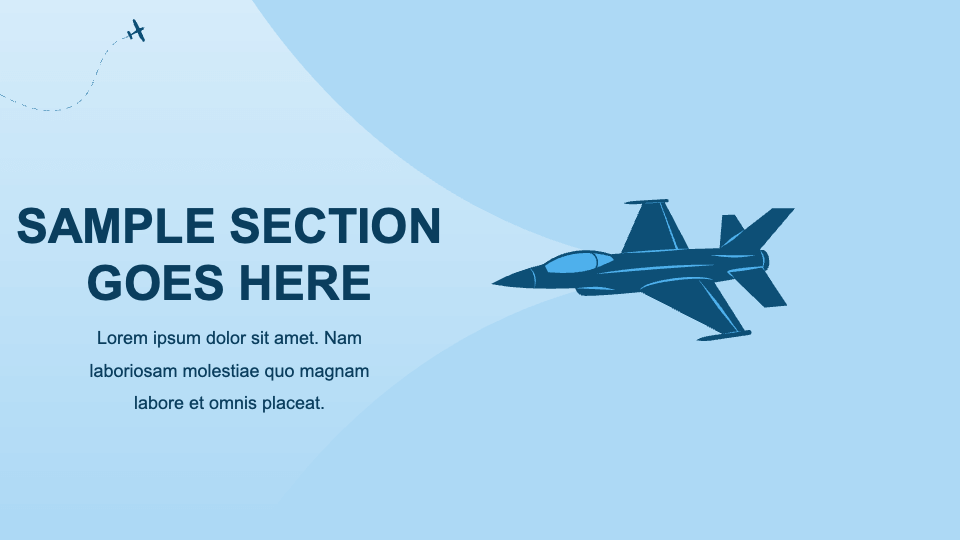 Free Fighter Plane Theme for Google Slides and PowerPoint