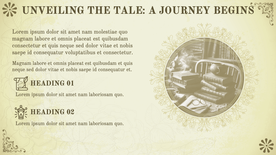 Free - Elegant Vintage Style Presentation Theme for Google Slides and ...