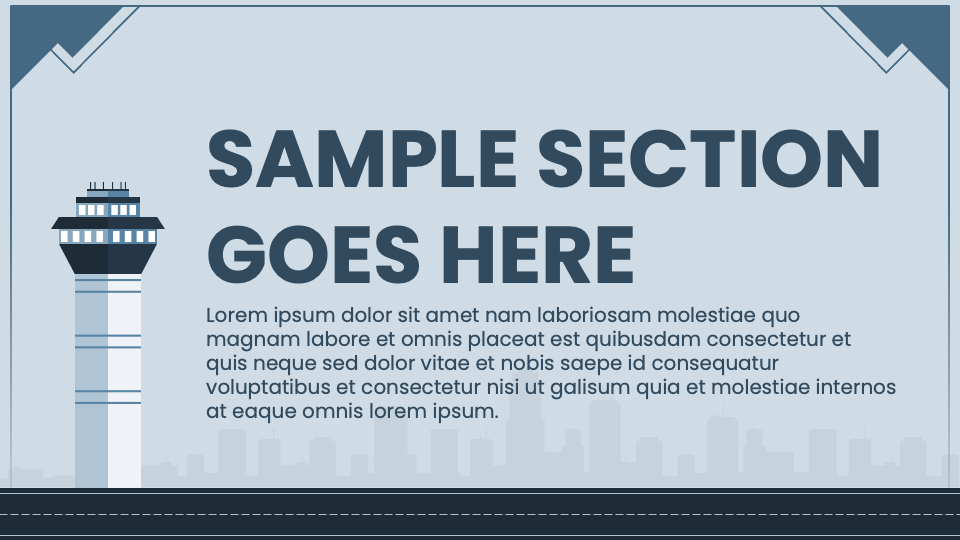 Free Airport Theme for Google Slides and PowerPoint