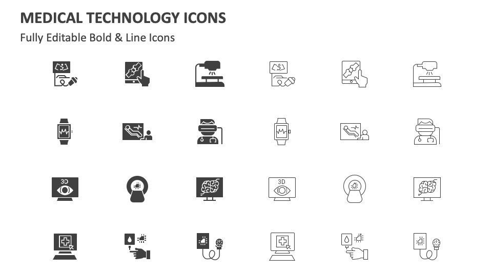 Medical Technology Icons for PowerPoint and Google Slides - PPT Slides