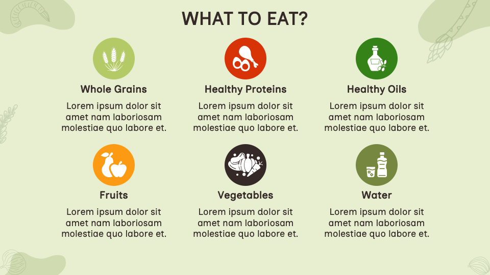 Free Healthy Food Presentation Theme for Google Slides and PowerPoint