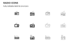 Radio Icons for Google Slides and PowerPoint