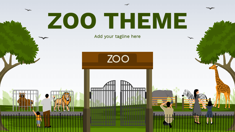 Free Zoo Presentation Theme for Google Slides and PowerPoint