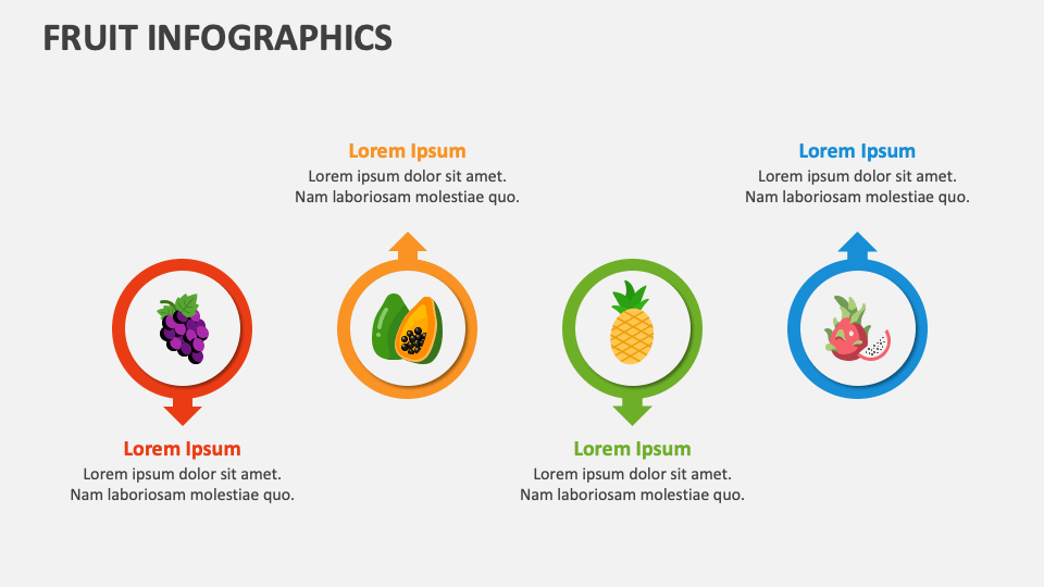 Fruit Infographics Template for Google Slides and PowerPoint - PPT Slides