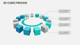 3D Cubes Process Template for PowerPoint and Google Slides - PPT Slides