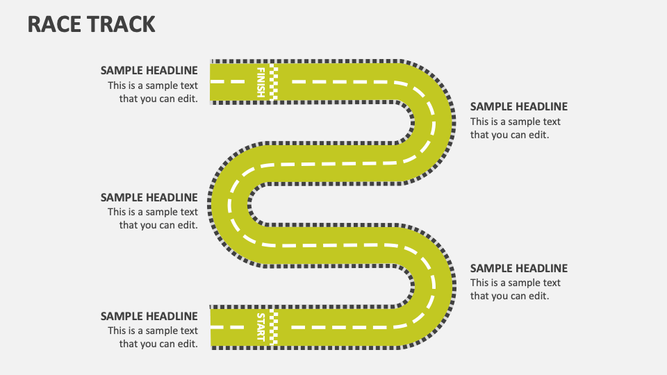 Race Track PowerPoint and Google Slides Template - PPT Slides