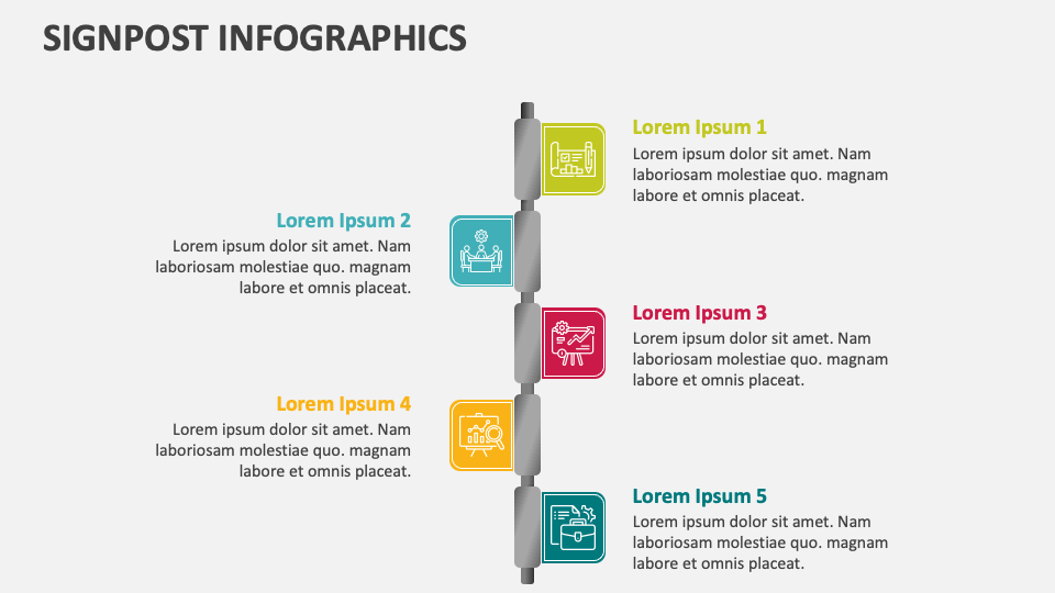 Signpost Infographics for Google Slides and PowerPoint - PPT Slides