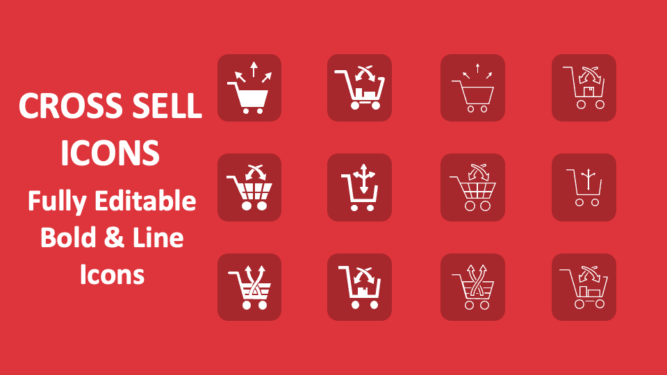 Cross Sell Icons for Google Slides and PowerPoint