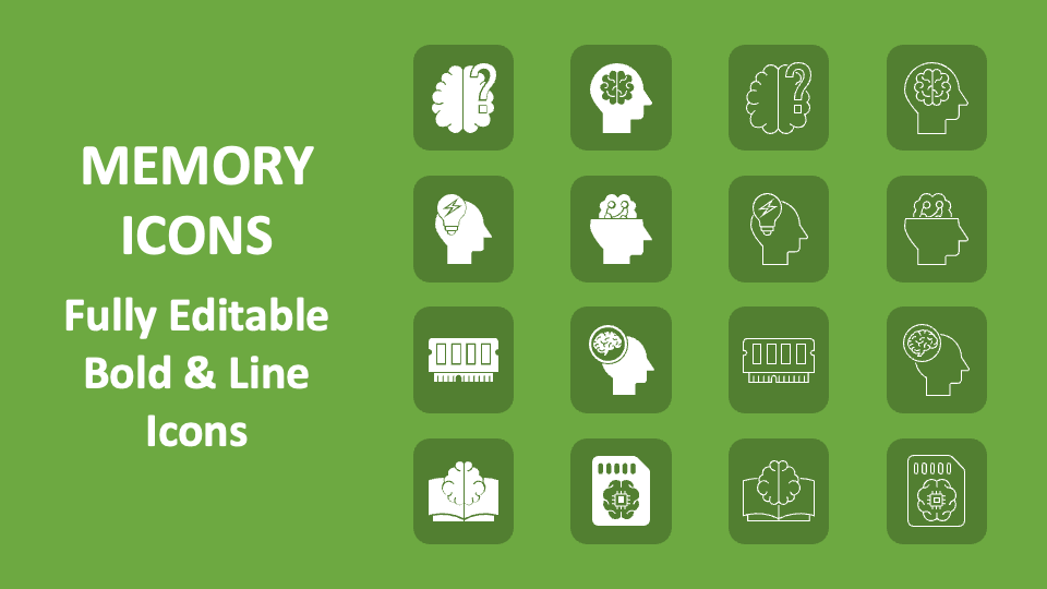 Memory Icons for Google Slides and PowerPoint