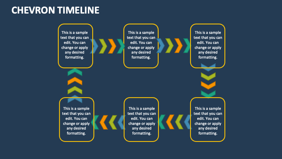 Chevron Timeline Template for PowerPoint and Google Slides - PPT Slides