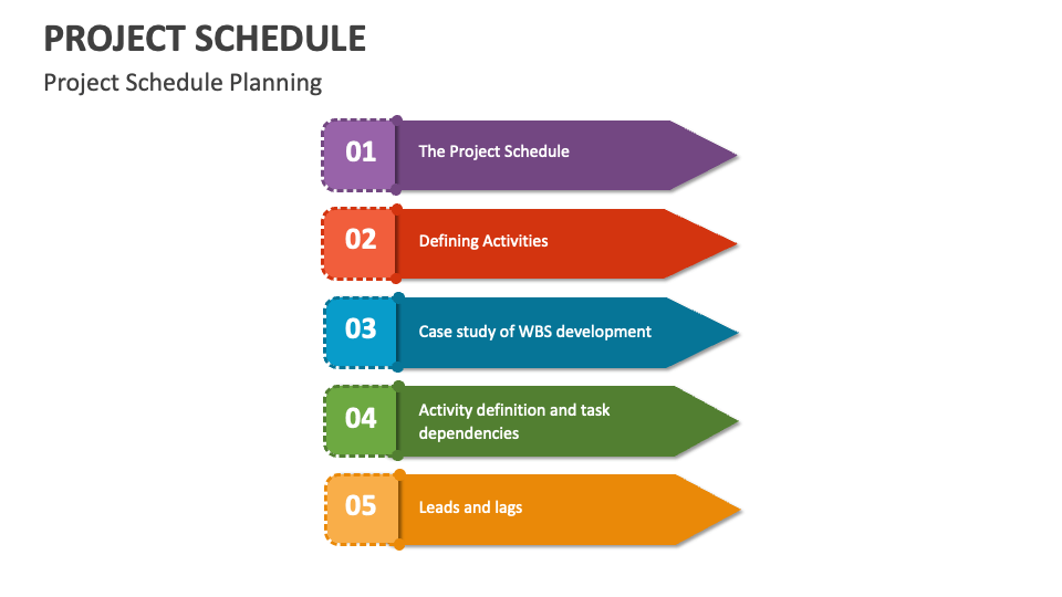 Project Schedule Template for PowerPoint and Google Slides - PPT Slides