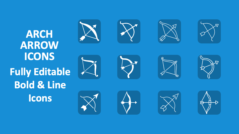 Arch Arrow Icons for PowerPoint and Google Slides - PPT Slides