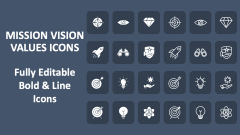 Mission Vision Values Icons for Google Slides and PowerPoint