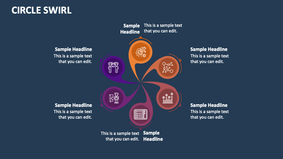 Circle Swirl PowerPoint and Google Slides Template - PPT Slides