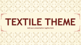 Free Textile Presentation Theme for Google Slides and PowerPoint