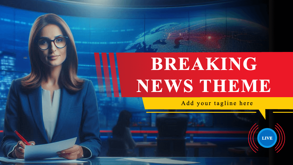 Free Breaking News Theme for Google Slides and PowerPoint