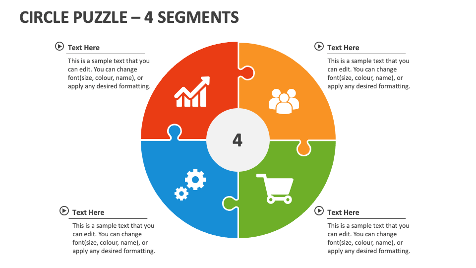 Circle Puzzle Template for PowerPoint and Google Slides - PPT Slides