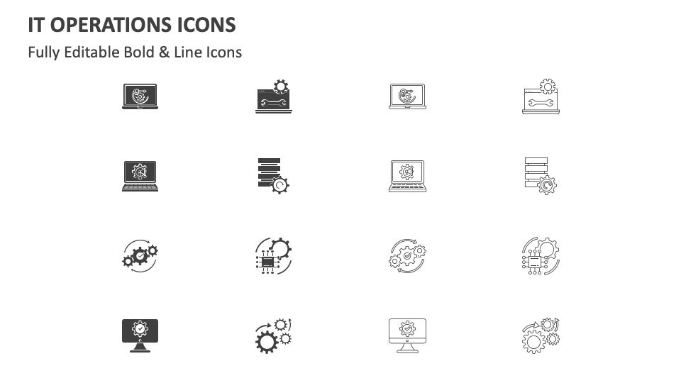 IT Operations Icons for Google Slides and PowerPoint