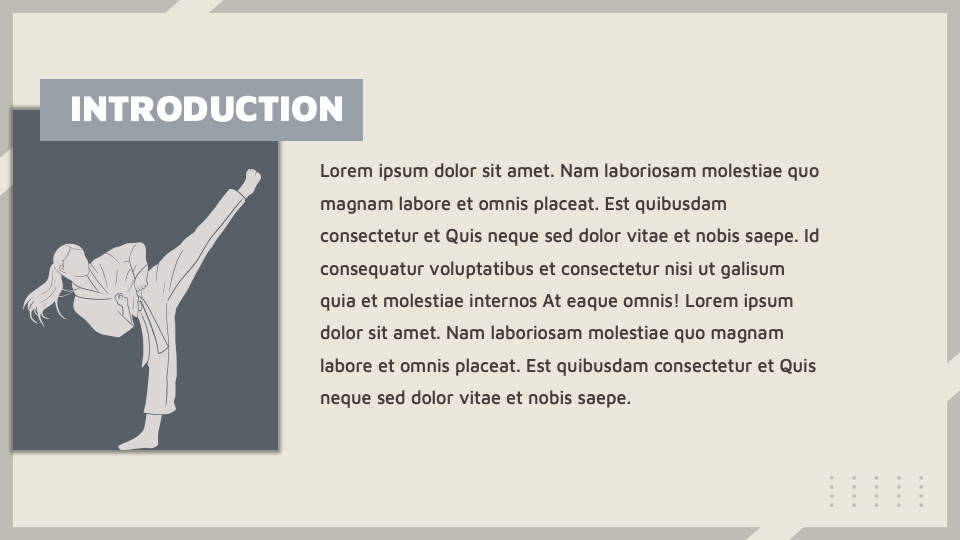 Free Taekwondo Presentation Theme for Google Slides and PowerPoint