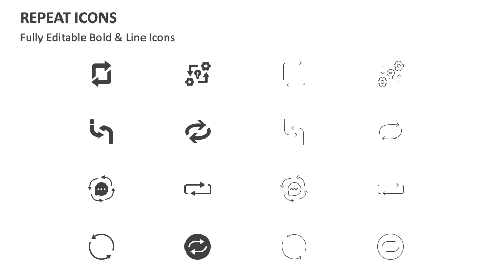 Repeat Icons for Google Slides and PowerPoint