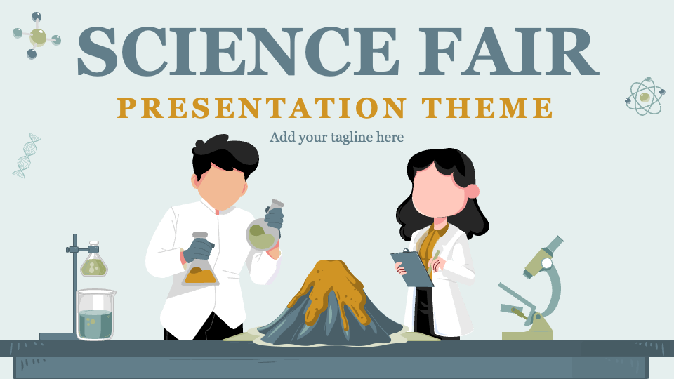 Free Science Fair Theme for Google Slides and PowerPoint