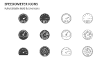 Speedometer Icons for PowerPoint and Google Slides - PPT Slides